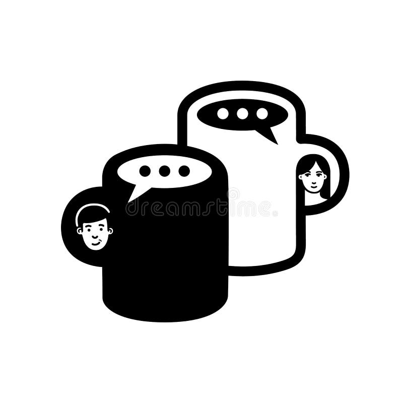 Coffee Talk logo. stock vector. Illustration of icon - 154016032