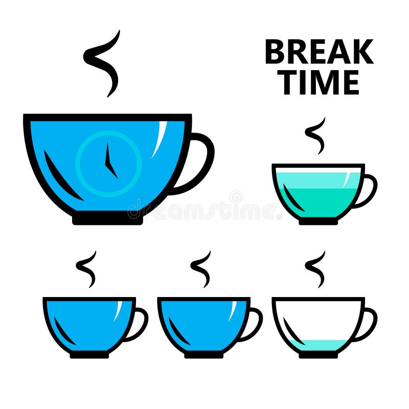 Tea Time, Coffee Break, Vector Stock Vector - Illustration of ...