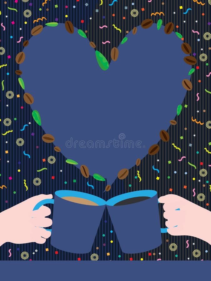 Coffee tea cheer up stock vector. Illustration of coffee - 46018498