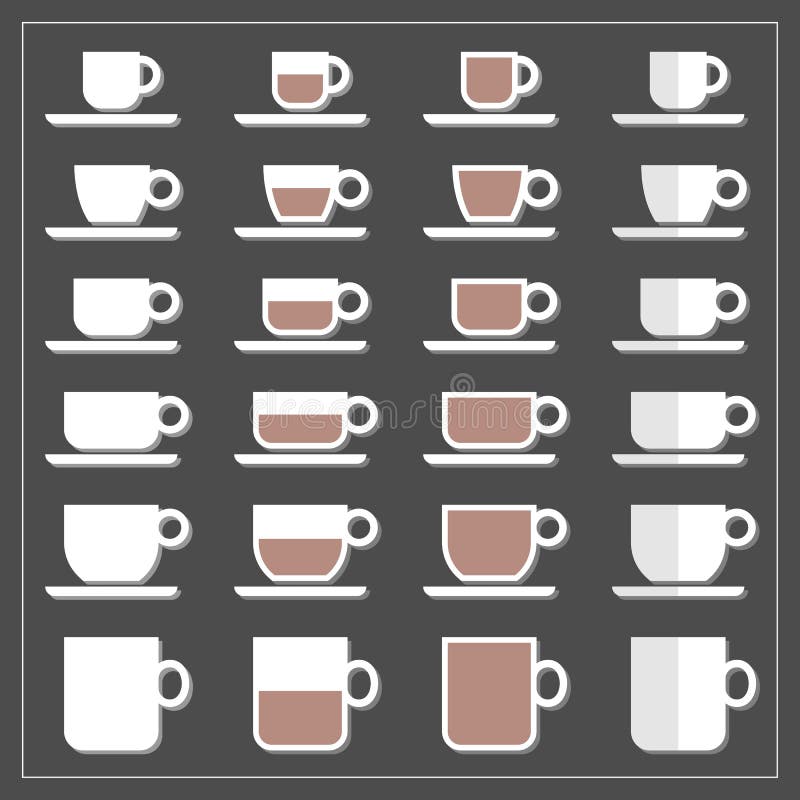Coffee Full Half Mug Stock Illustrations – 52 Coffee Full Half Mug ...