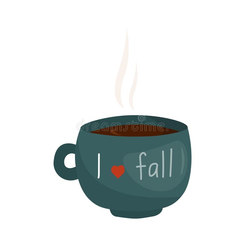 Coffee or Tea Cup Mug Evaporation Vapour Vector Illustration Stock ...