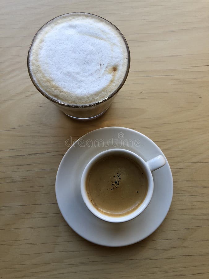 Coffee Tea and Desserts in the Cafe Stock Image - Image of oatmeal ...