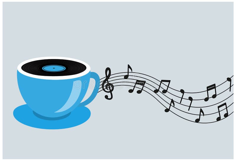 Music Notes Coffee Cup Stock Illustrations – 117 Music Notes Coffee Cup ...