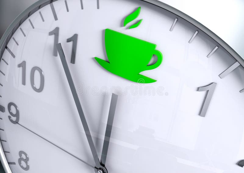 Coffee Tea pause stock illustration. Illustration of step - 46040256