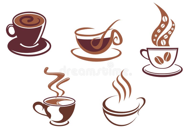 Cartoon coffee icon stock vector. Illustration of caffeine - 18684479