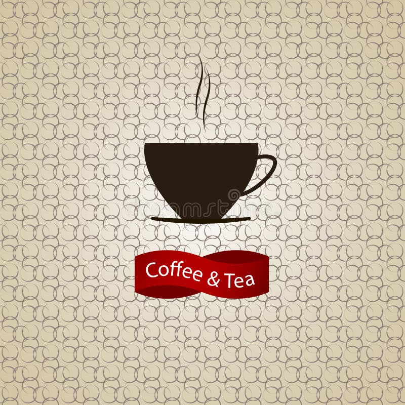 Coffee and Tea stock illustration. Illustration of logo - 31320083