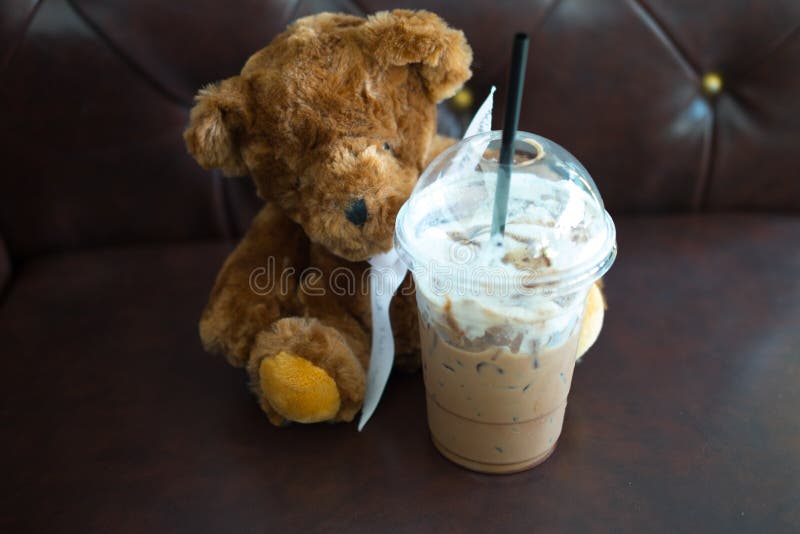 Cup of Coffee with Teddy Bears Stock Image - Image of espresso, play ...