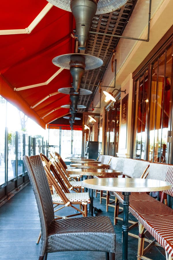 Coffee Terrace with Tables and Chairs Stock Image - Image of europe ...