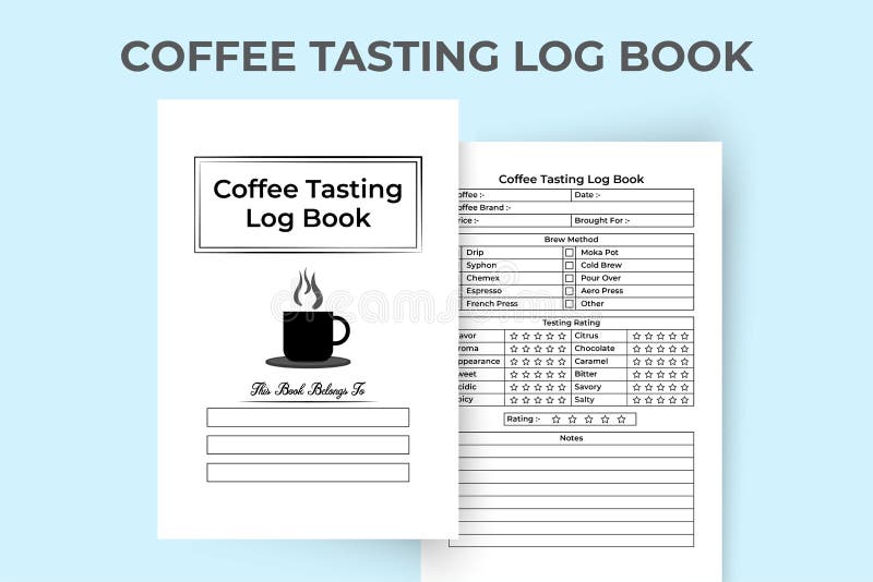 Coffee Testing Log Book KDP Interior. Coffee Quality and Taste Tracker ...
