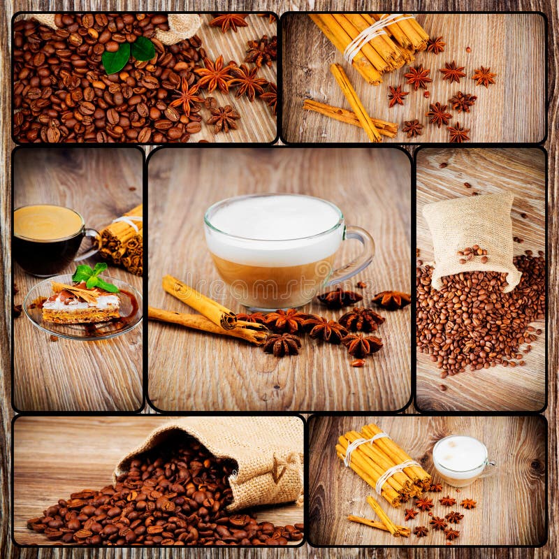 Coffee theme set stock photo. Image of closeup, life - 51221222