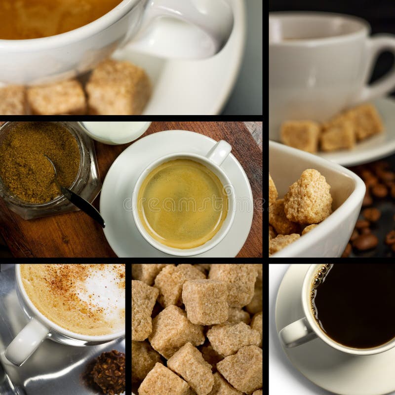 Coffee Collage stock photo. Image of drink, ingredient - 20086450