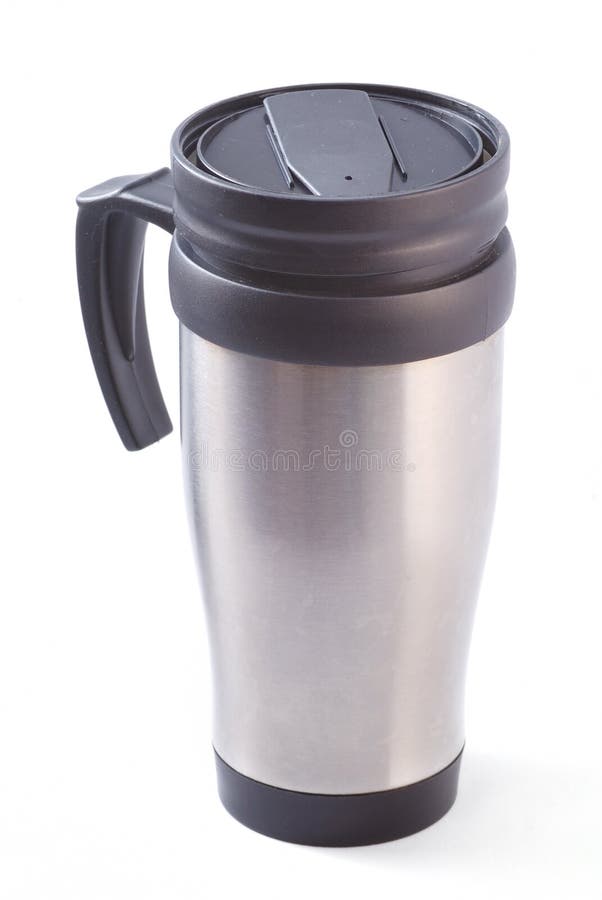 Coffee thermos mug stock image. Image of portable, cooler - 12590895