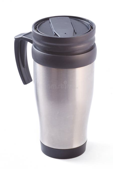 Coffee thermos mug stock image. Image of portable, cooler - 12590895