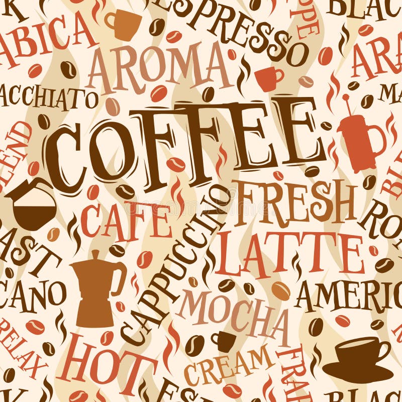 Coffee tile stock vector. Illustration of seamless, refreshment - 83631378