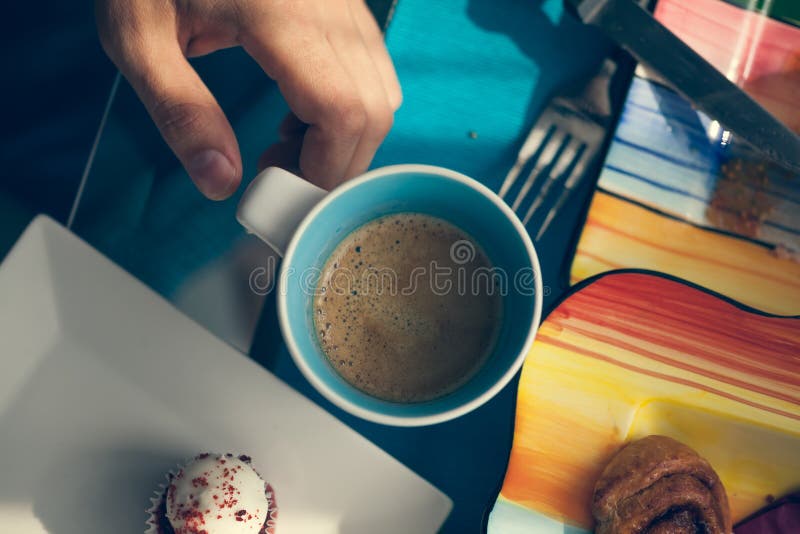 Coffee Time stock photo. Image of muffin, human, home - 57182866