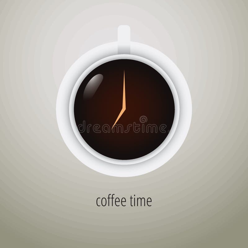 Coffee Time Design. Vector Illustration Decorative Design Stock Vector ...