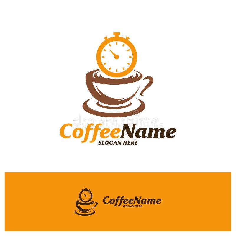 Coffee Time Logo Design Template. Coffee Logo Concept Vector Stock ...