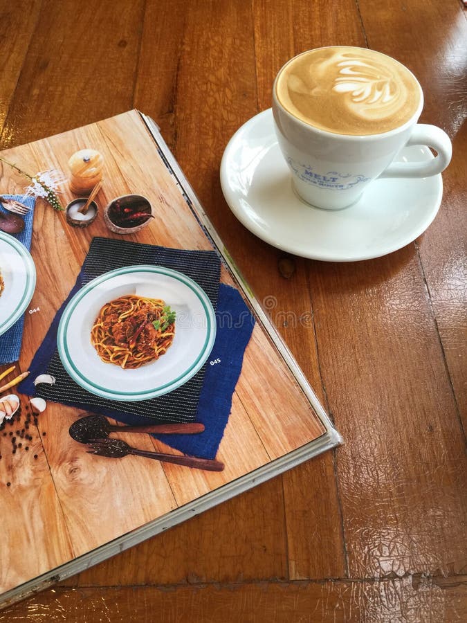 Coffee time stock image. Image of grey, latteart, alone - 77353563
