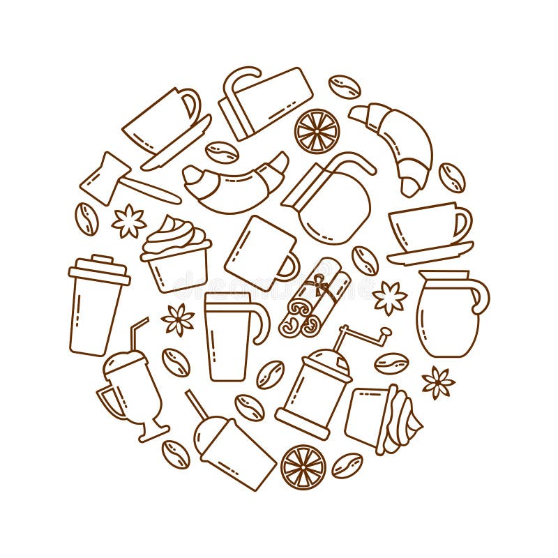 Coffee Time Theme Stock Illustrations – 1,143 Coffee Time Theme Stock ...