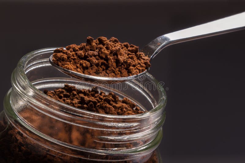 Coffee time stock image. Image of teaspoon, closeup, black - 44211871