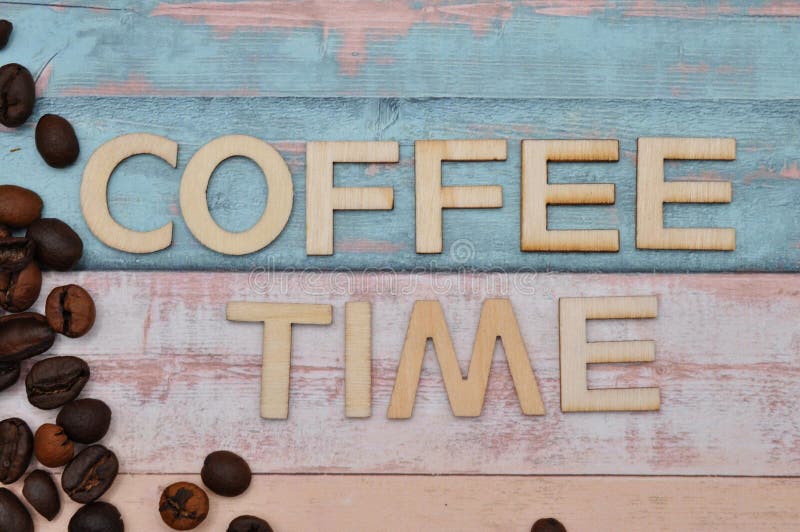 Coffee time illustration stock image. Image of blue - 358042377