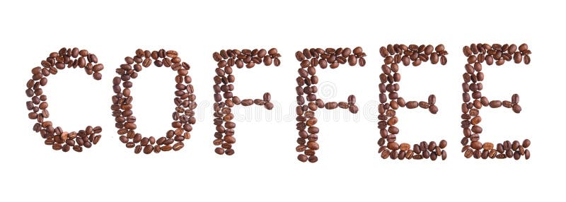 Coffee title COFFEE stock image. Image of primary, mark - 4242537