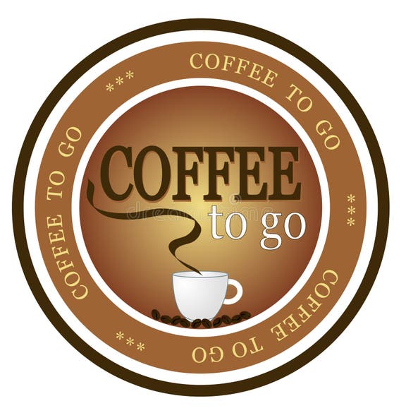 Coffee To Go Sign Stock Illustrations – 2,814 Coffee To Go Sign Stock ...