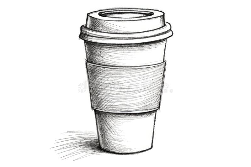 Pencil Drawing Coffee To Go Stock Illustrations – 74 Pencil Drawing ...