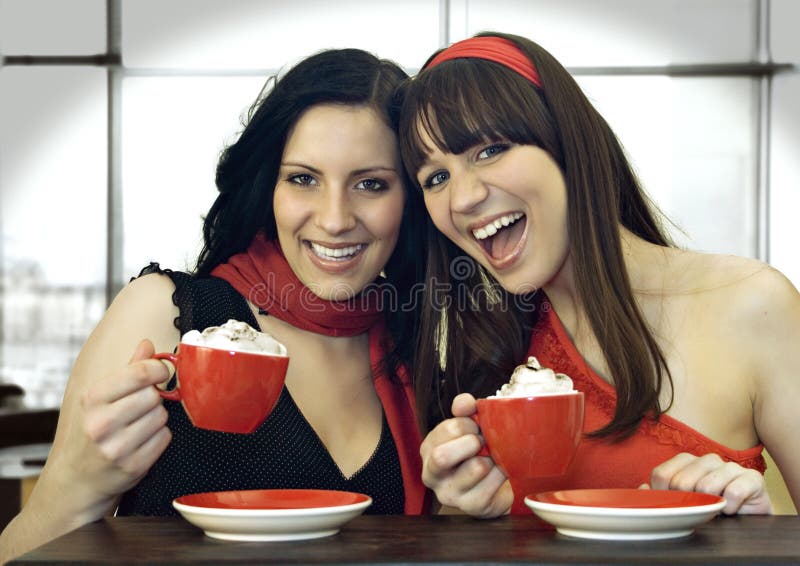 Coffee together 1 stock photo. Image of smiling, cappuccino - 5049728