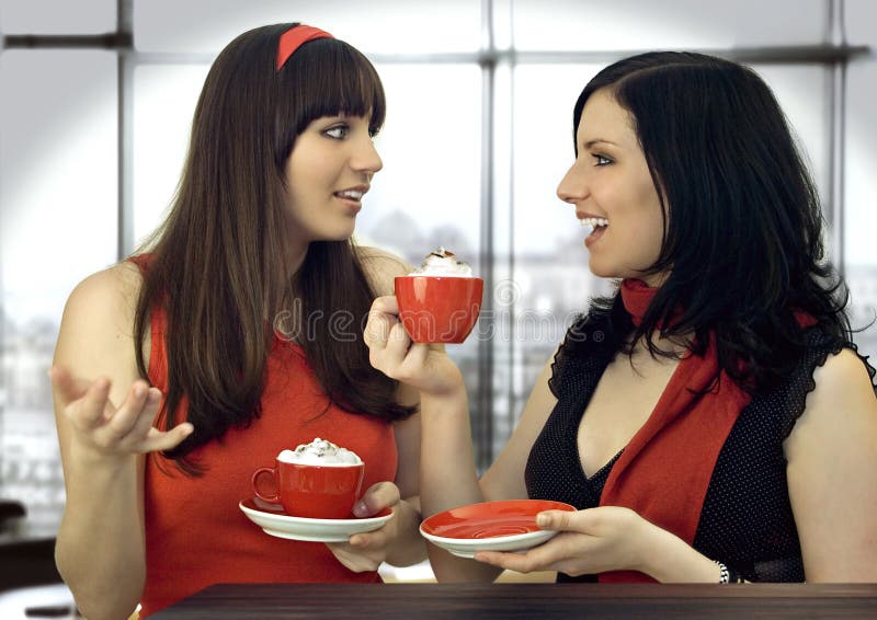 Coffee together 1 stock photo. Image of smiling, cappuccino - 5049728