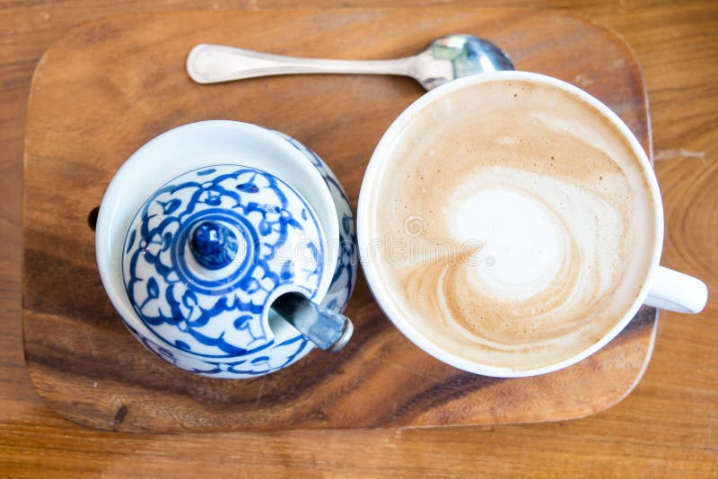 Coffee top view stock photo. Image of caffeine, closeup - 48398404