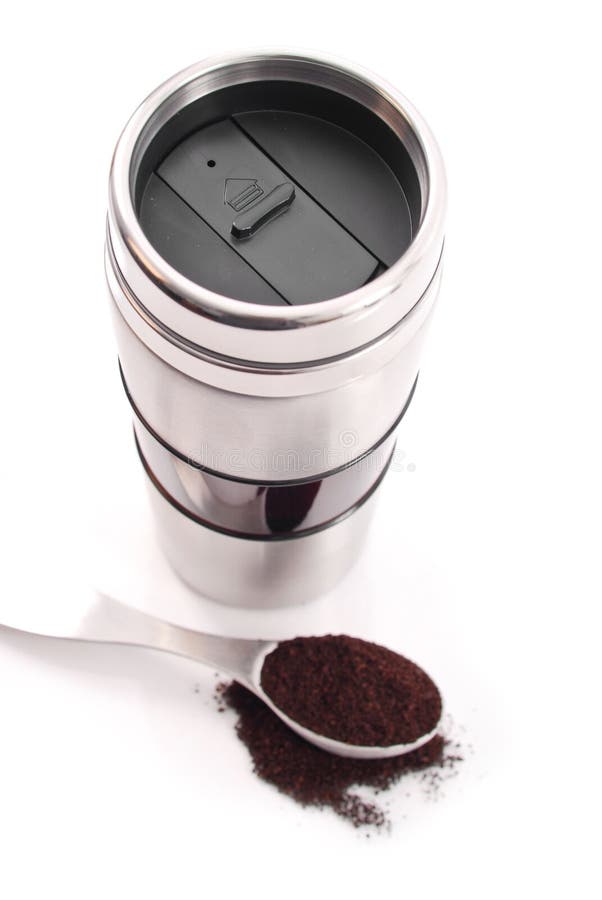 Coffee Travel Mug stock image. Image of caffeine, brown - 22470007