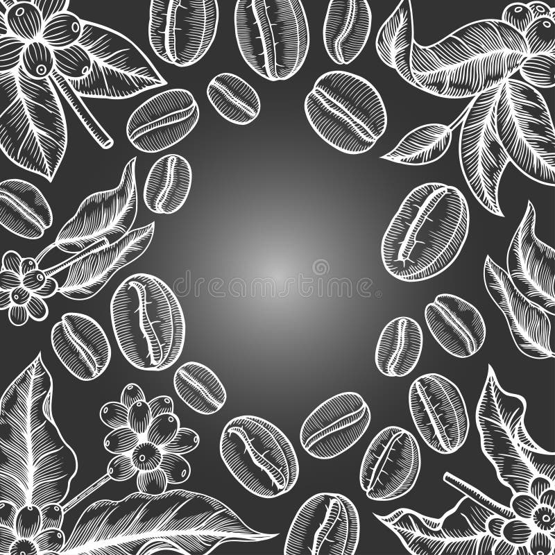 Coffee tree illustration. stock vector. Illustration of decoration ...