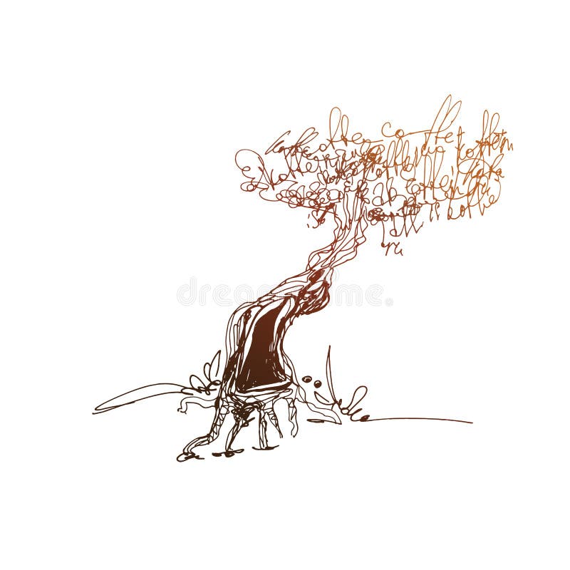 Simple Tree Pen Drawing Stock Illustrations – 930 Simple Tree Pen ...