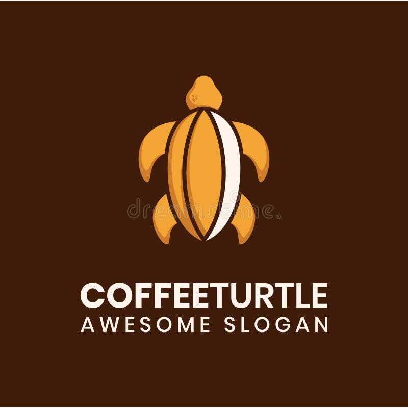 Coffee Turtle Logo Template Stock Vector - Illustration of icon ...