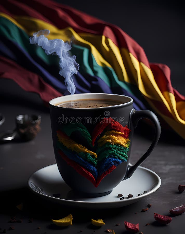 Coffee Unity: International Coffee Day Festivity Stock Illustration ...