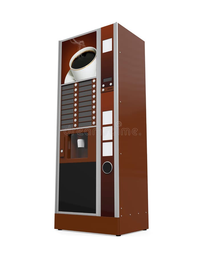 Coffee Vending Machine stock illustration. Illustration of machine ...