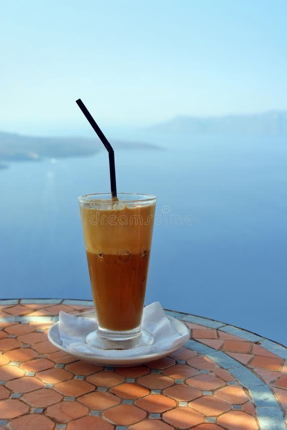 Coffee with view stock image. Image of places, high, landscape - 1343935
