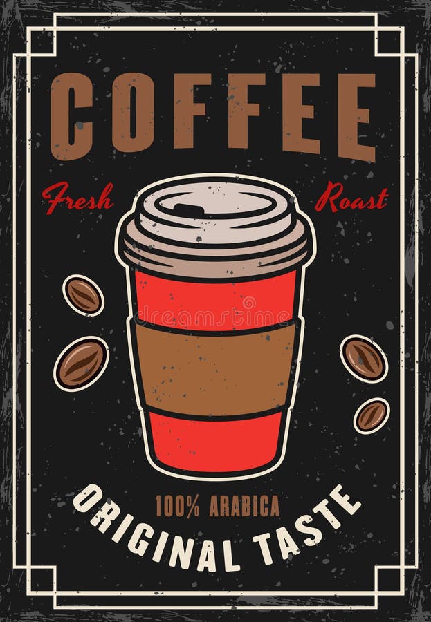 Coffee Vintage Poster Stock Illustrations – 37,994 Coffee Vintage ...