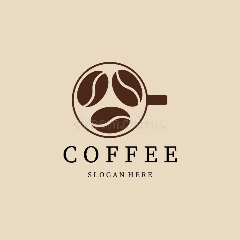 Coffee Vintage Logo, Icon and Symbol, Vector Illustration Design Stock ...