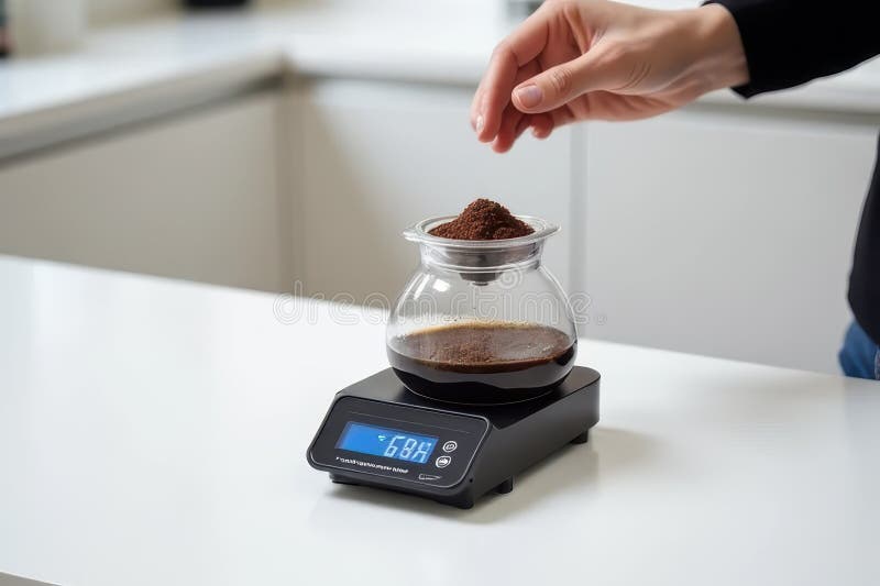 Minimalist Coffee Scale stock illustration. Illustration of process ...