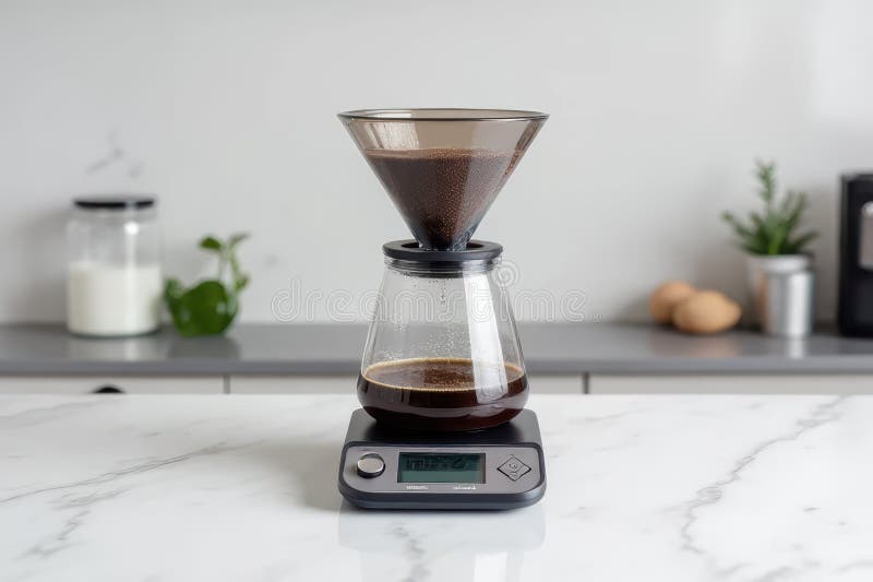 Simplistic Coffee Scale Design Stock Illustration - Illustration of ...