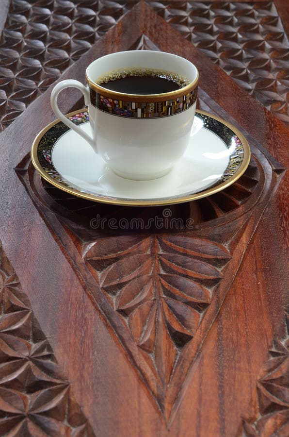 Coffee on wood stock photo. Image of beverage, restaurant - 21597396