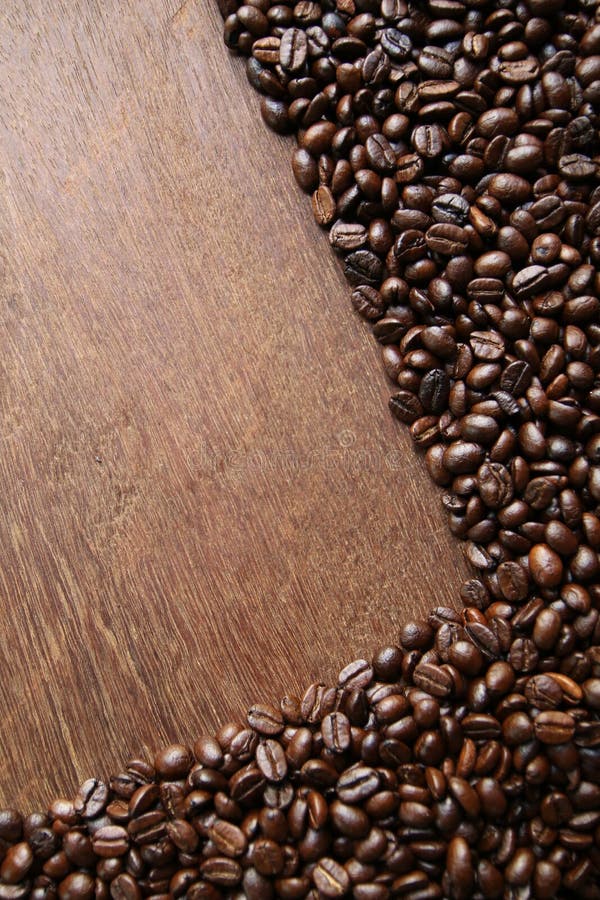 Coffee on Wooden Background Stock Photo - Image of table, space: 45111224