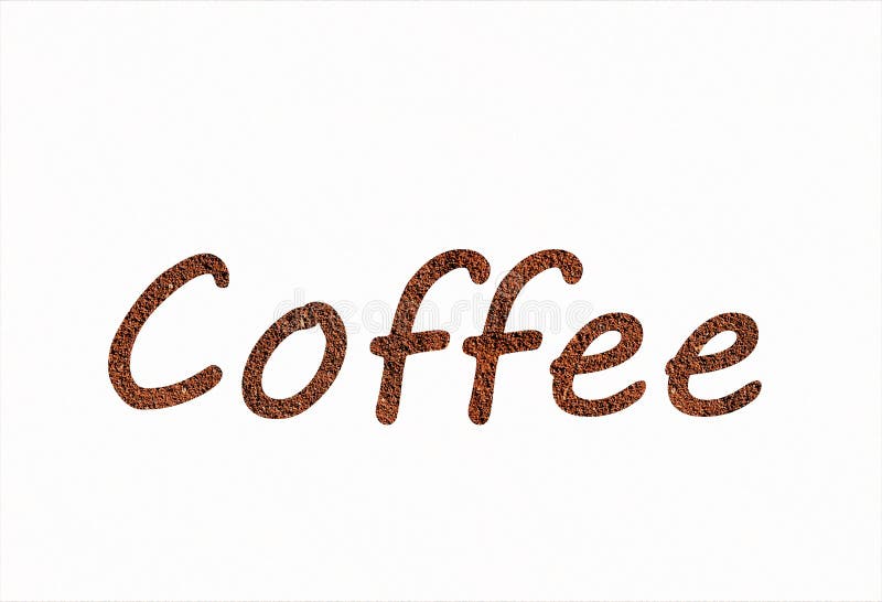 Coffee word stock photo. Image of drinks, drink, ground - 297979644