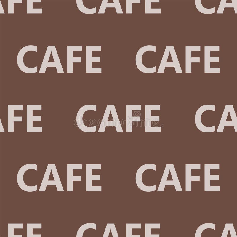 Coffee Words Background Cafe Text Seamless Pattern Drink Espresso Shop ...