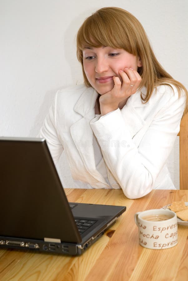 Reading the Morning Newspaper Stock Photo - Image of paper, feminine ...
