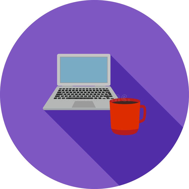 Coffee and Work stock vector. Illustration of coffee - 80770049