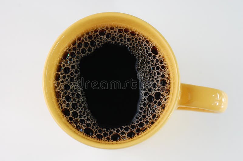 Coffee #3 stock image. Image of view, yellow, cafe, foamy - 107843