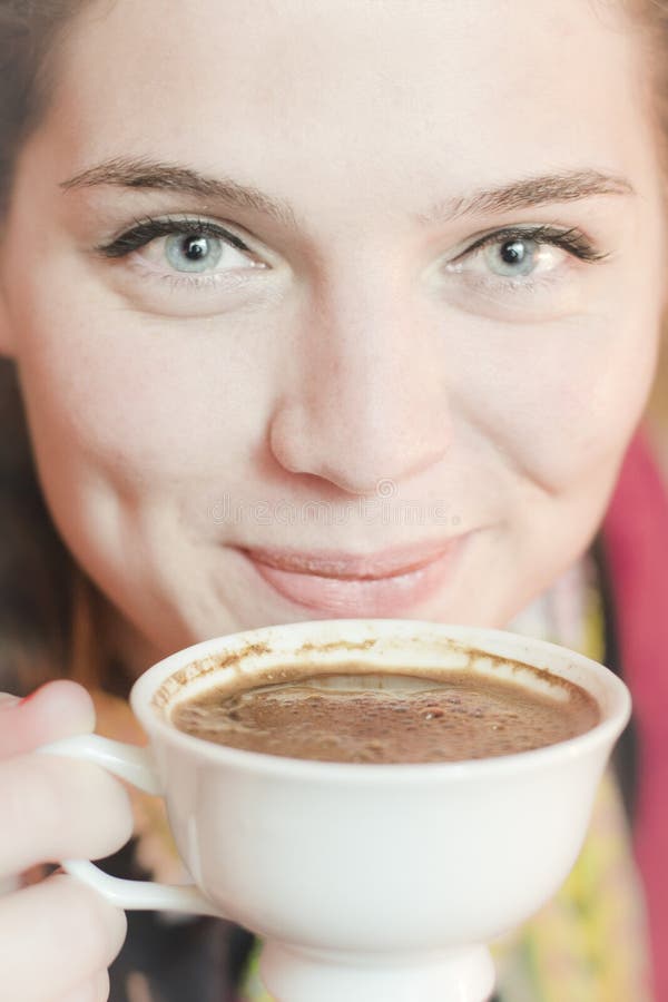 Coffeee time stock image. Image of makeup, cream, drinking - 66727597